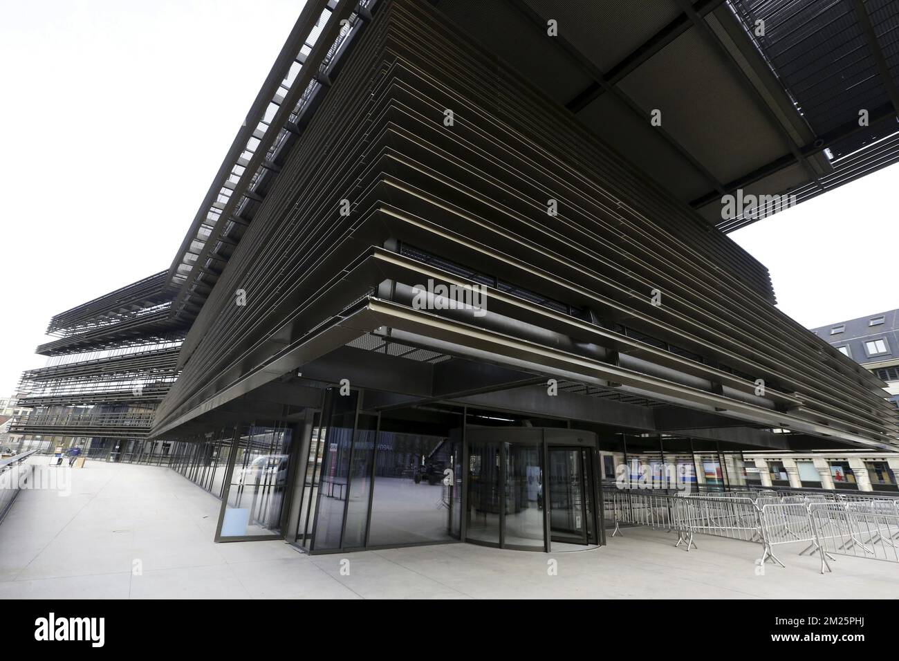 Illustration picture shows the new library called 'De Krook', after it ...