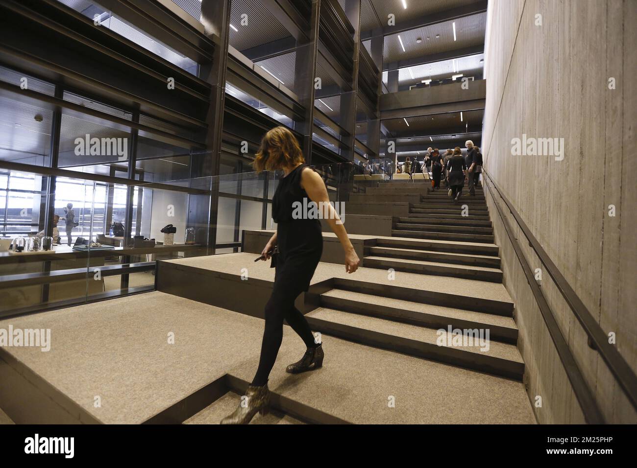 Illustration picture shows the new library called 'De Krook', after it ...