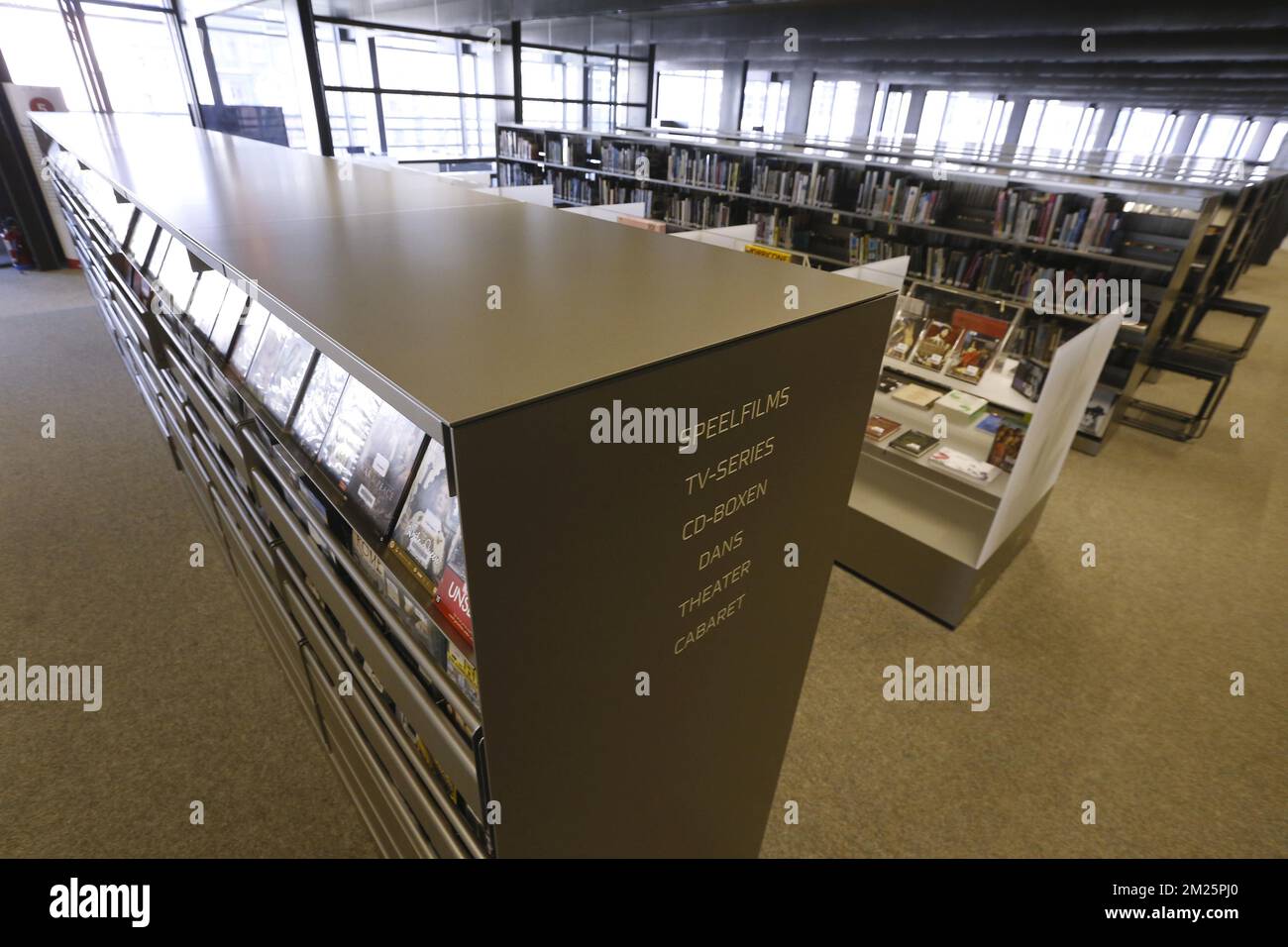 Illustration picture shows the new library called 'De Krook', after it ...