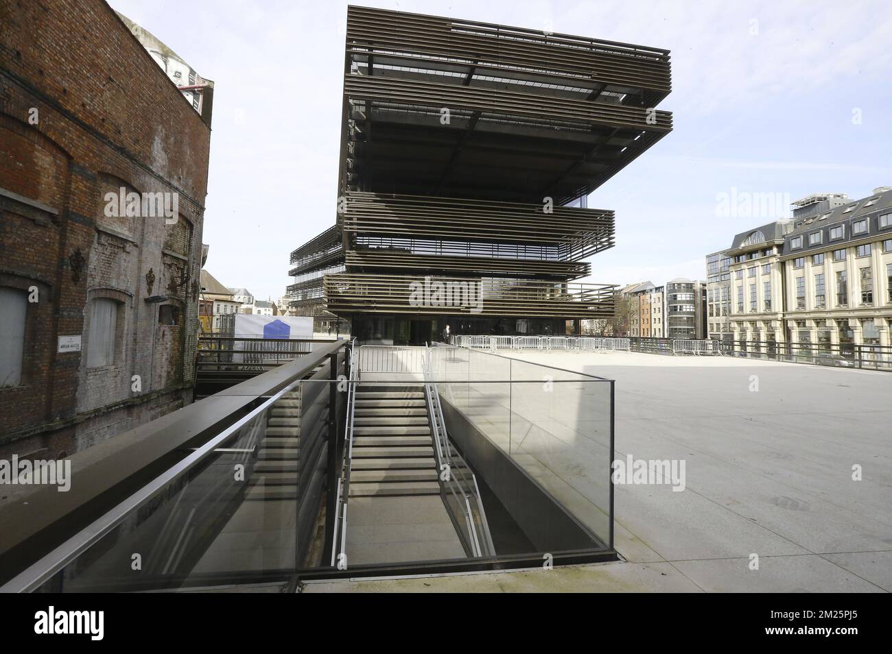 Illustration picture shows the new library called 'De Krook', after it ...