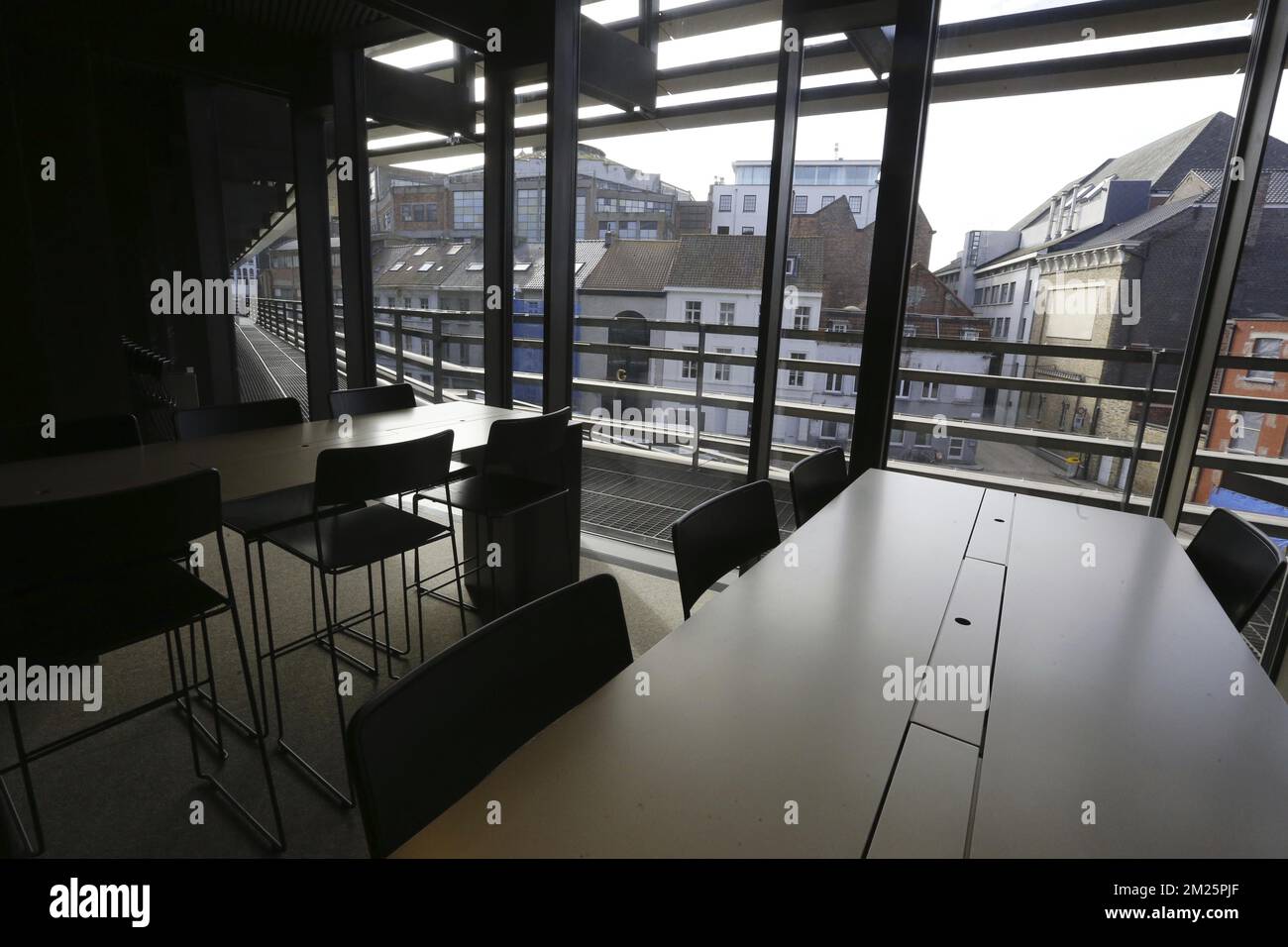 Illustration picture shows the new library called 'De Krook', after it ...