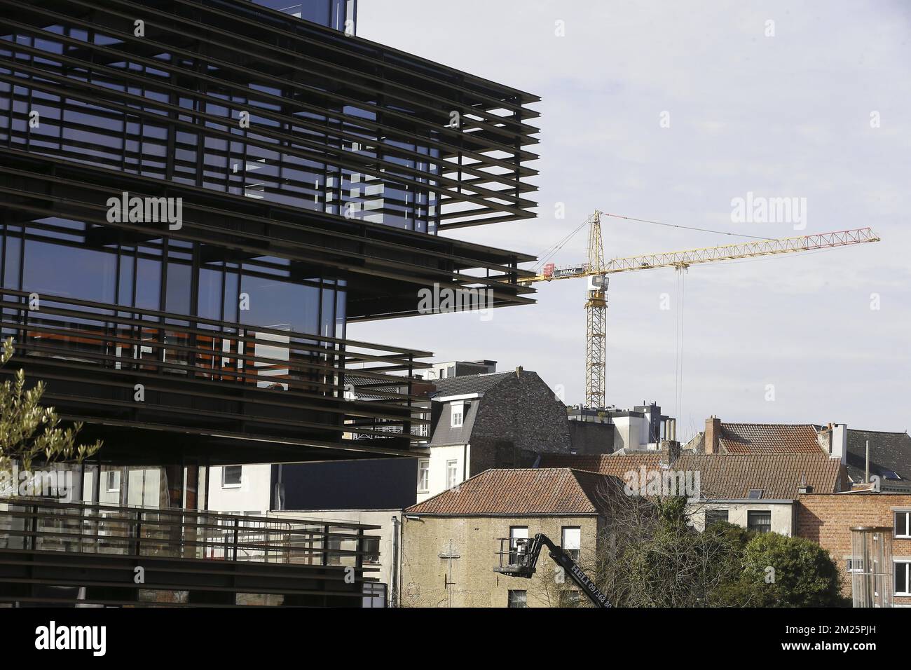 Illustration picture shows the new library called 'De Krook', after it ...