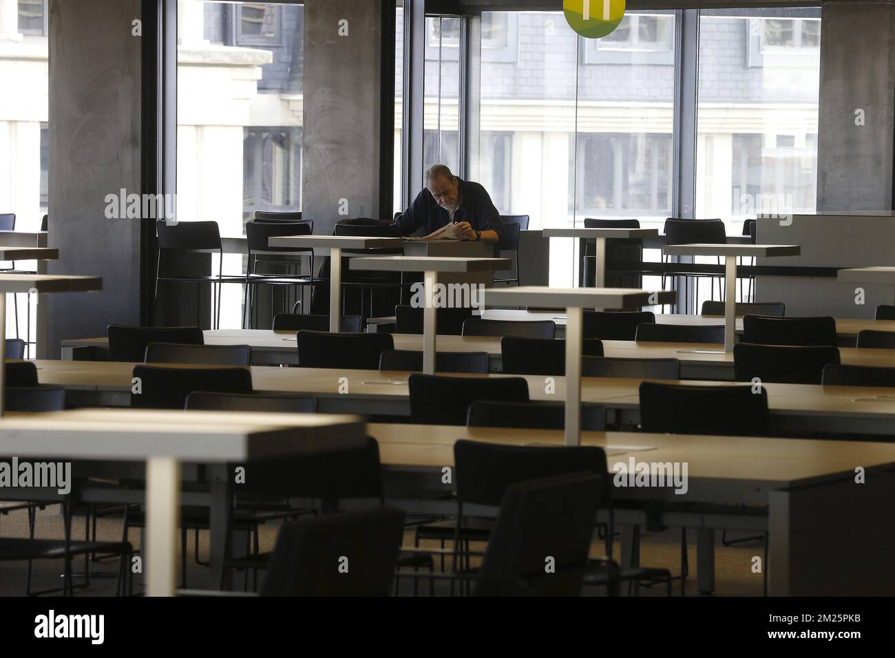 Illustration picture shows the new library called 'De Krook', after it ...