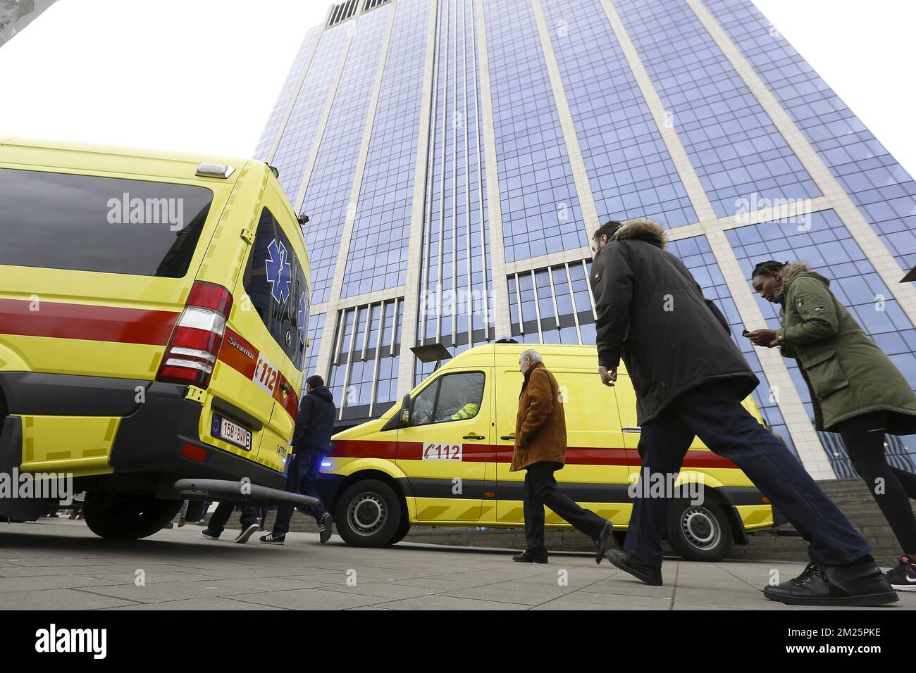 Illustration picture shows a protest action of ambulance emergency ...