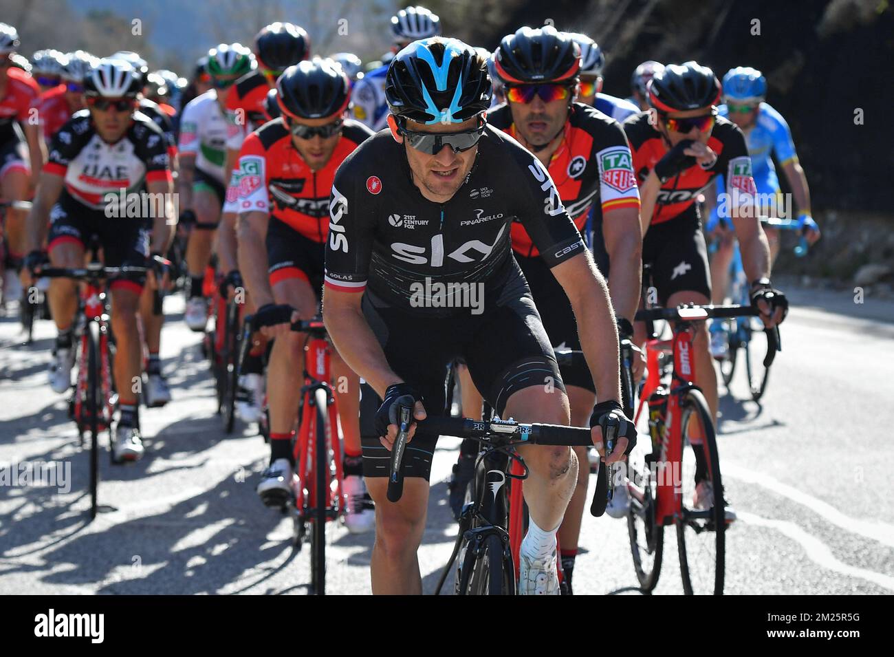 Polish Michal Golas of Team Sky pictured in action during stage 7 of ...