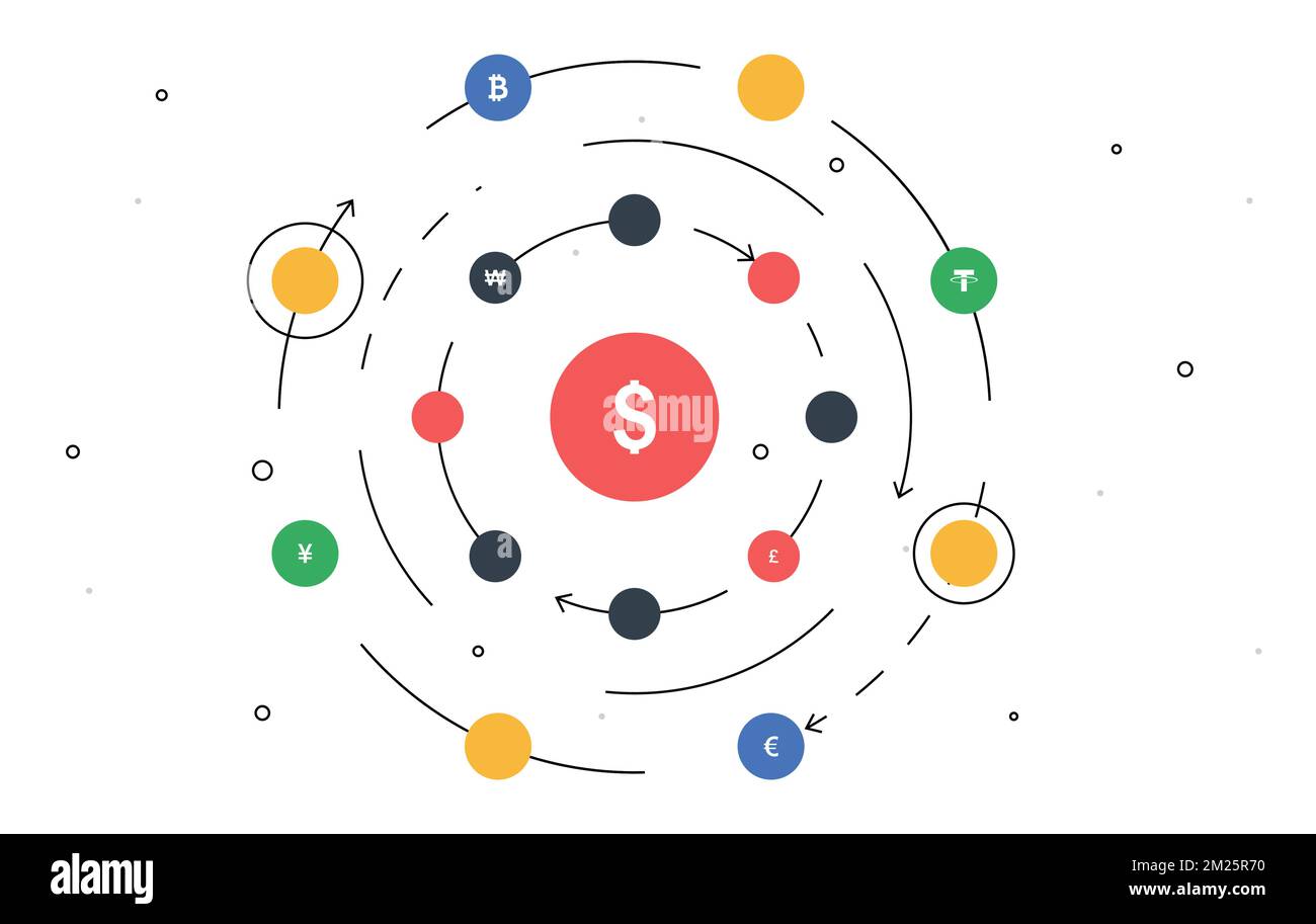 Abstract money circulation set Stock Vector Image & Art - Alamy