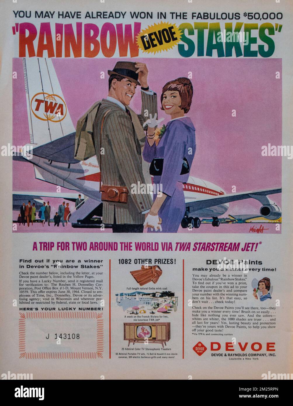 Passengers plane 1960s america hi-res stock photography and images - Alamy