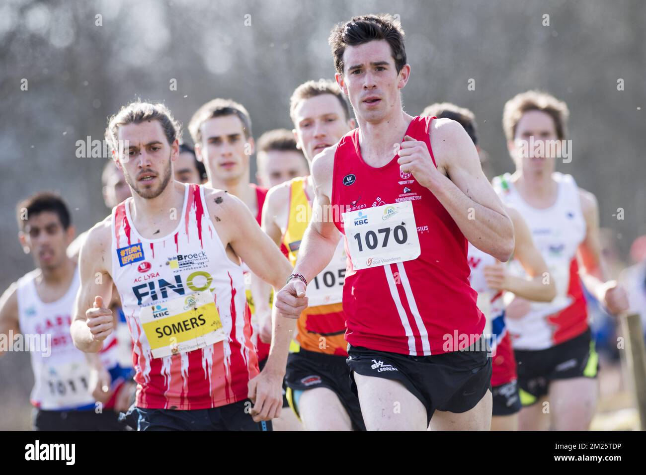 Michael Somers and Belgian Thomas De Bock pictured in action during the ...