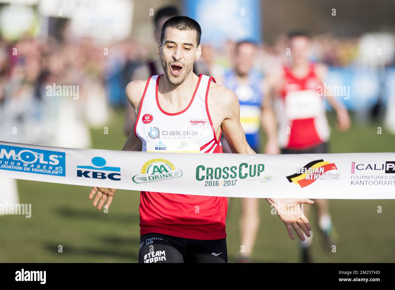 Belgian Ali Hamdi celebrates after winning the final stage of the ...