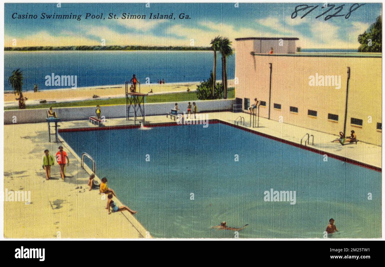 Casino swimming pool, St. Simon Island, Ga. , Sports & recreation ...