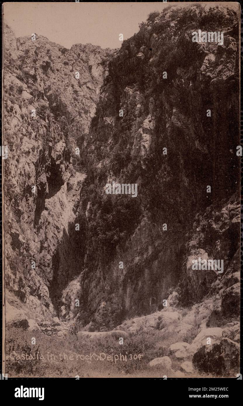 Castalia in the rock. Delphi , Canyons. Nicholas Catsimpoolas ...