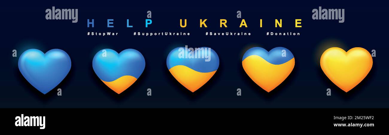 Help Ukraine set Stock Vector Image & Art - Alamy
