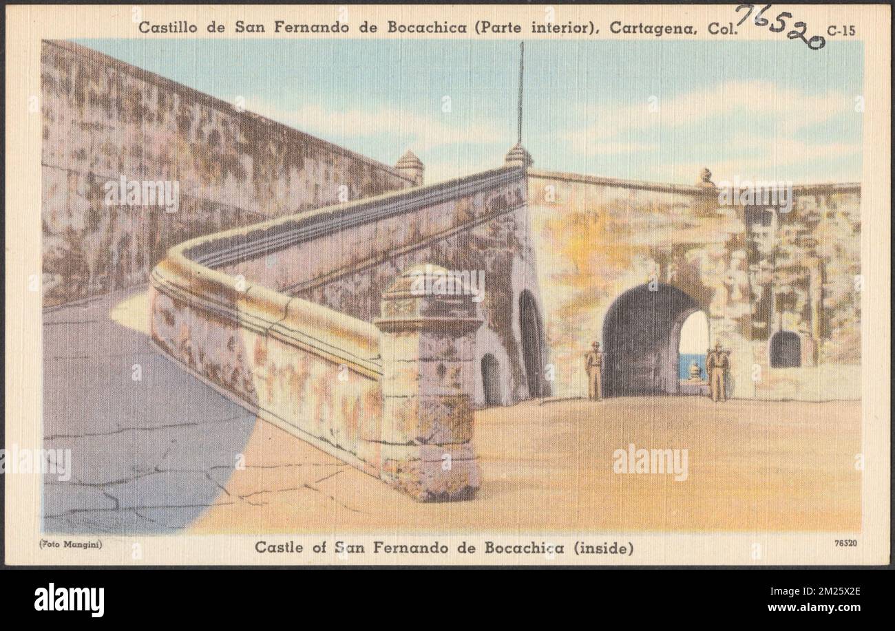 Castillo de San Fernando de Bocachica (parte interior), Cartagena, Col ...
