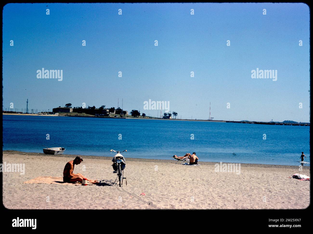 Castle Island and Fort Independence viewed from beach, Boston , Forts ...