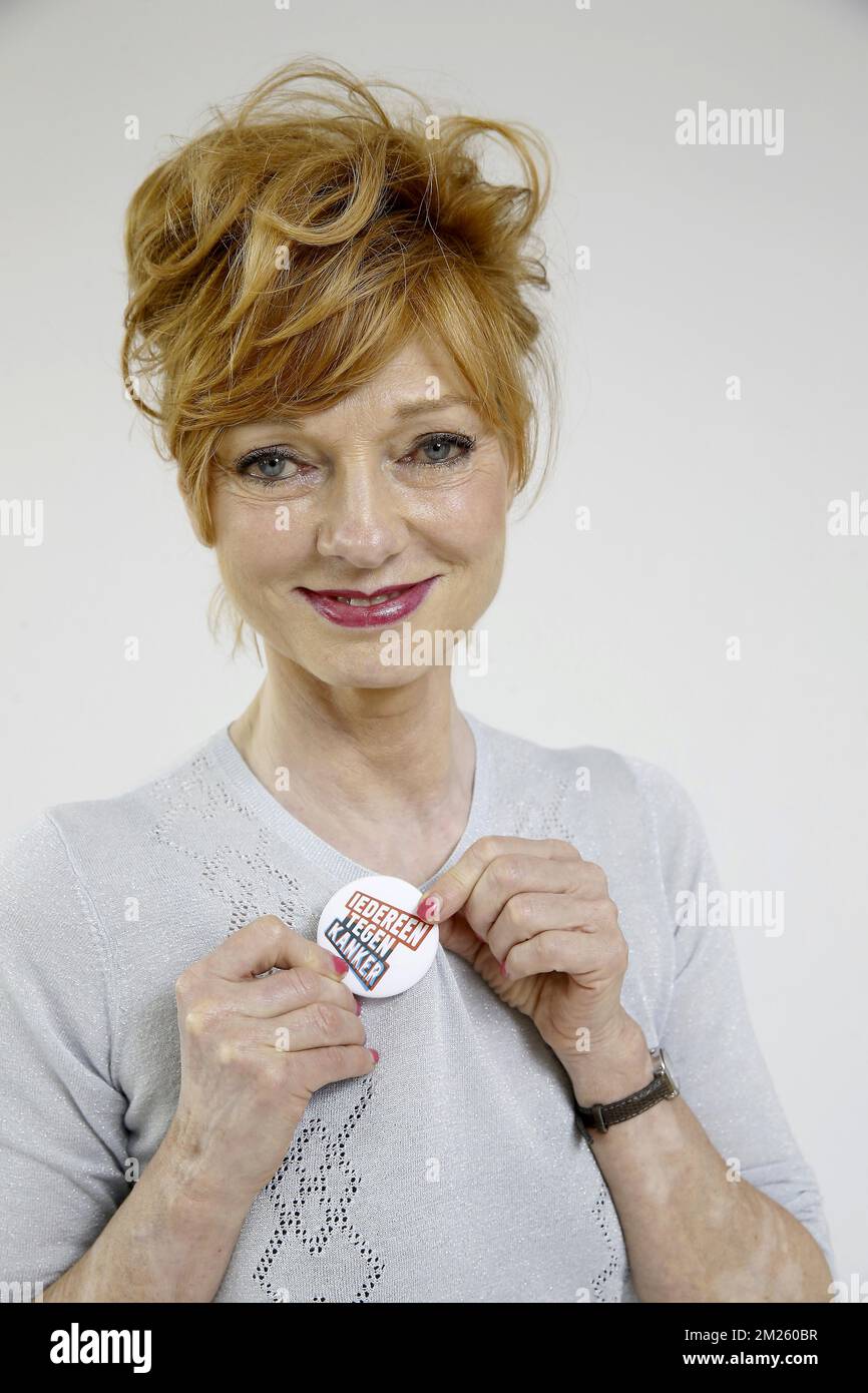 Actress Marleen Merckx pictured during a press conference to announce ...