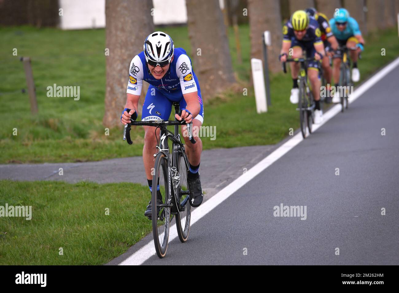 Belgian Yves Lampaert of Quick-Step Floors pictured in action during ...