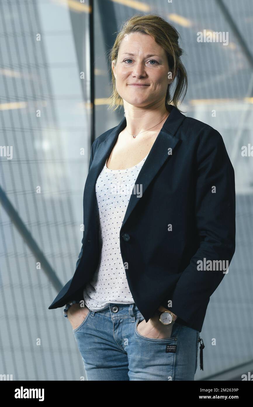European parliament member Anneleen Van Bossuyt poses for photographer ...