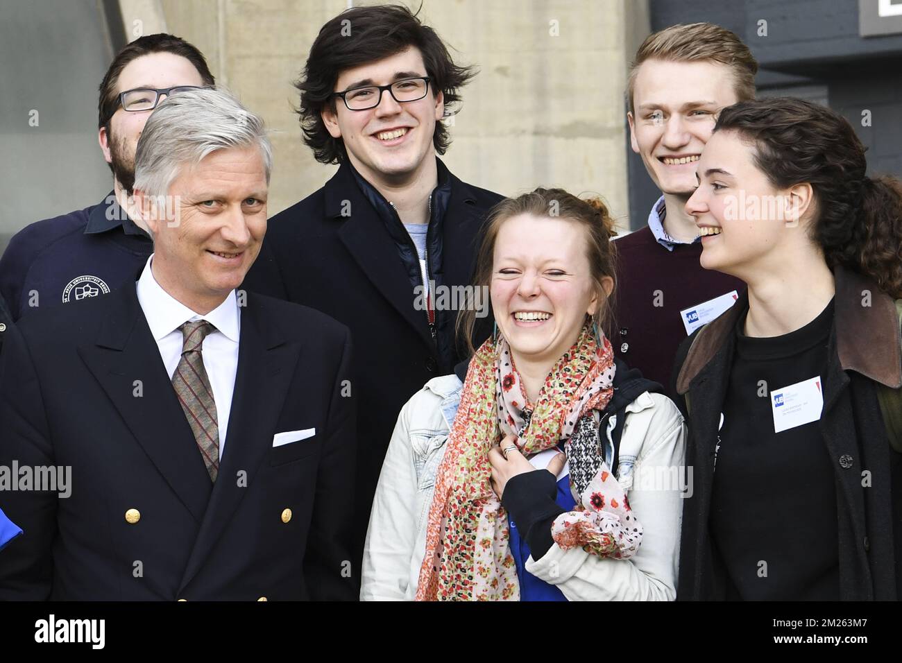 King Philippe - Filip of Belgium pictured during an unannounced lunch ...