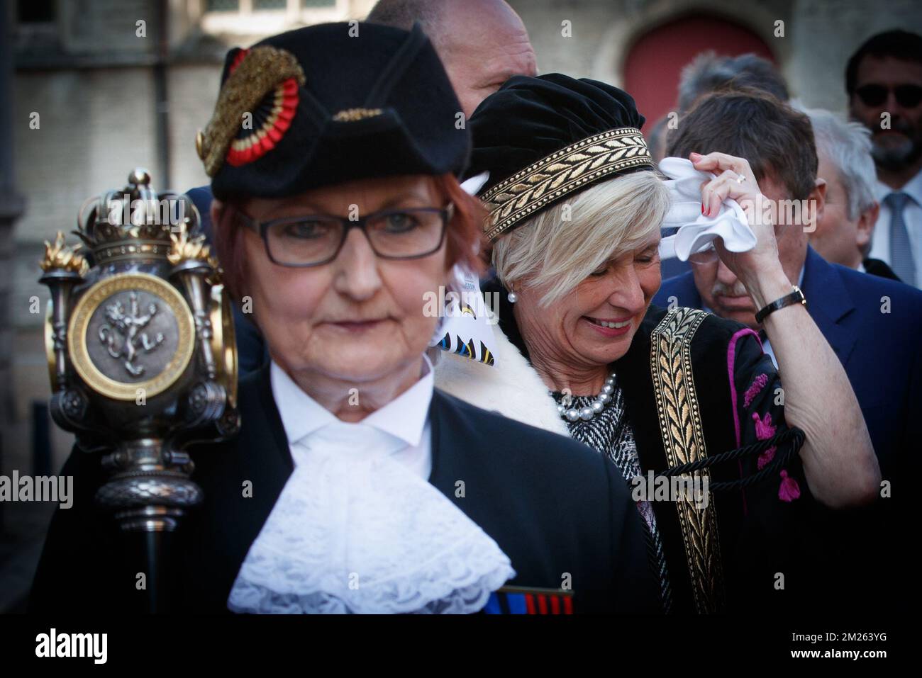 UGent Rector Anne De Paepe pictured during a ceremony of Doctor Honoris ...