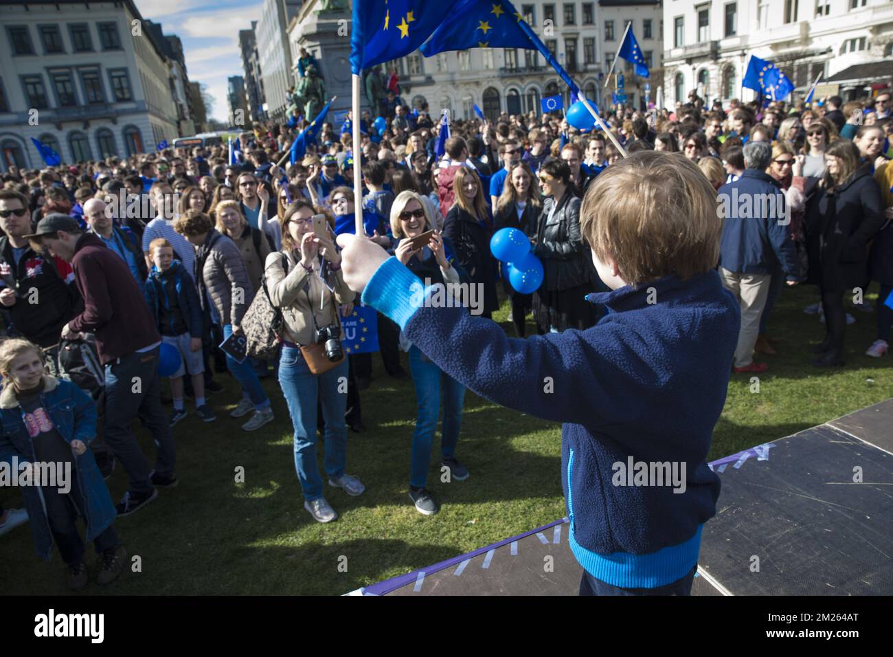 Illustration picture shows the 'March For Europe' on the occasion of ...