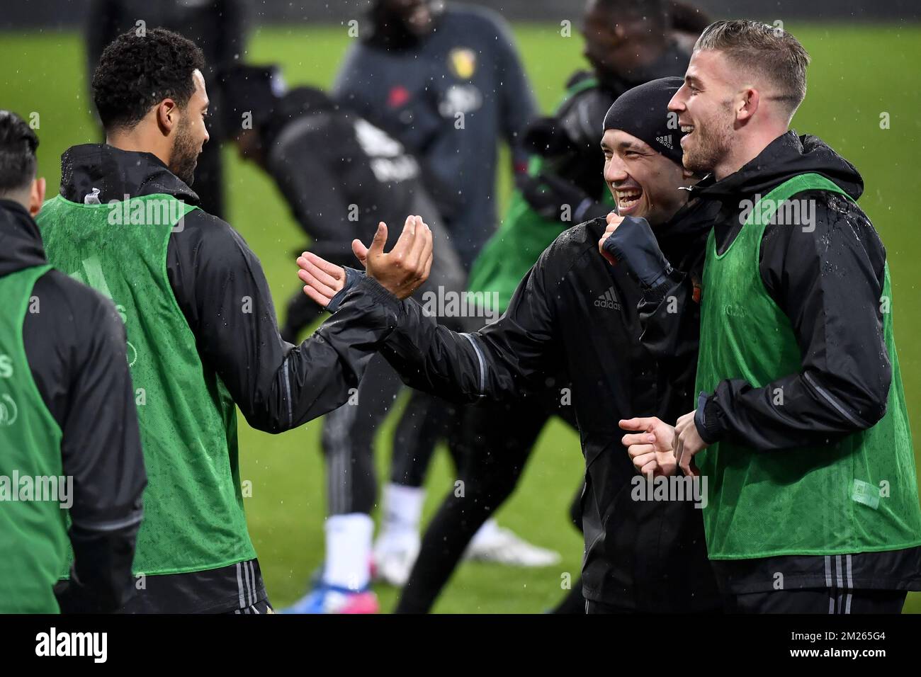 Belgium's Radja Nainggolan and Belgium's Toby Alderweireld pictured ...