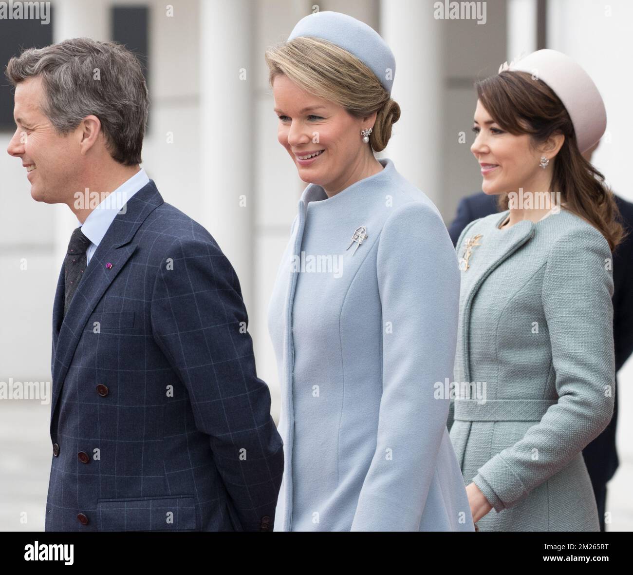 Prince Frederik of Denmark, Queen Mathilde of Belgium and Princess Mary ...