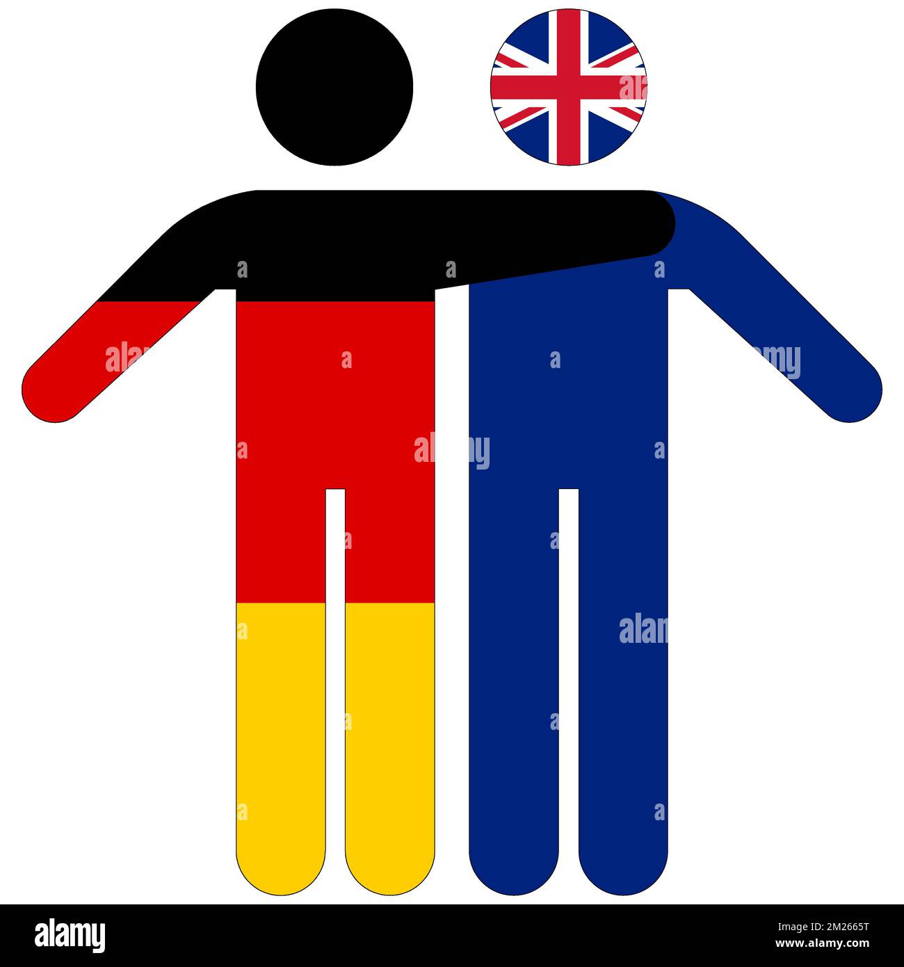 Germany - UK : friendship concept on white background Stock Photo - Alamy