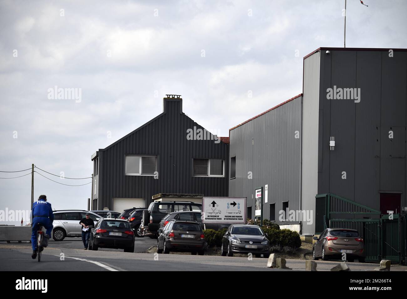 Illustration picture shows the slaughterhouse in Tielt, . Animal Rights ...