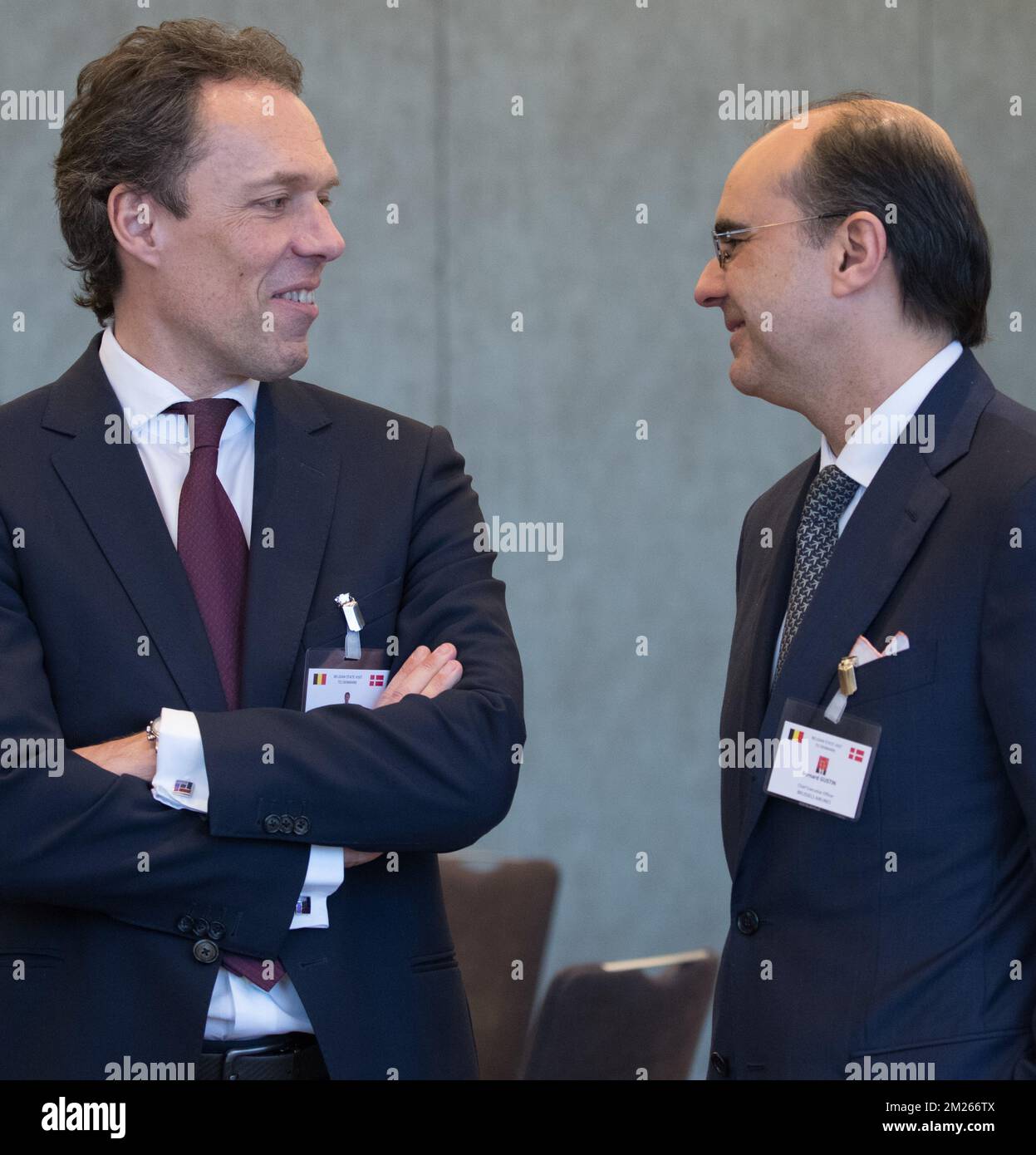 Port of Antwerp CEO Jacques Vandermeiren and Brussels Airlines CEO ...