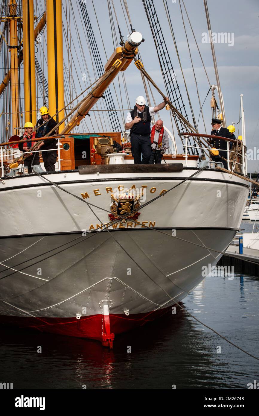 Illustration picture shows the return of the Mercator ship after a ...