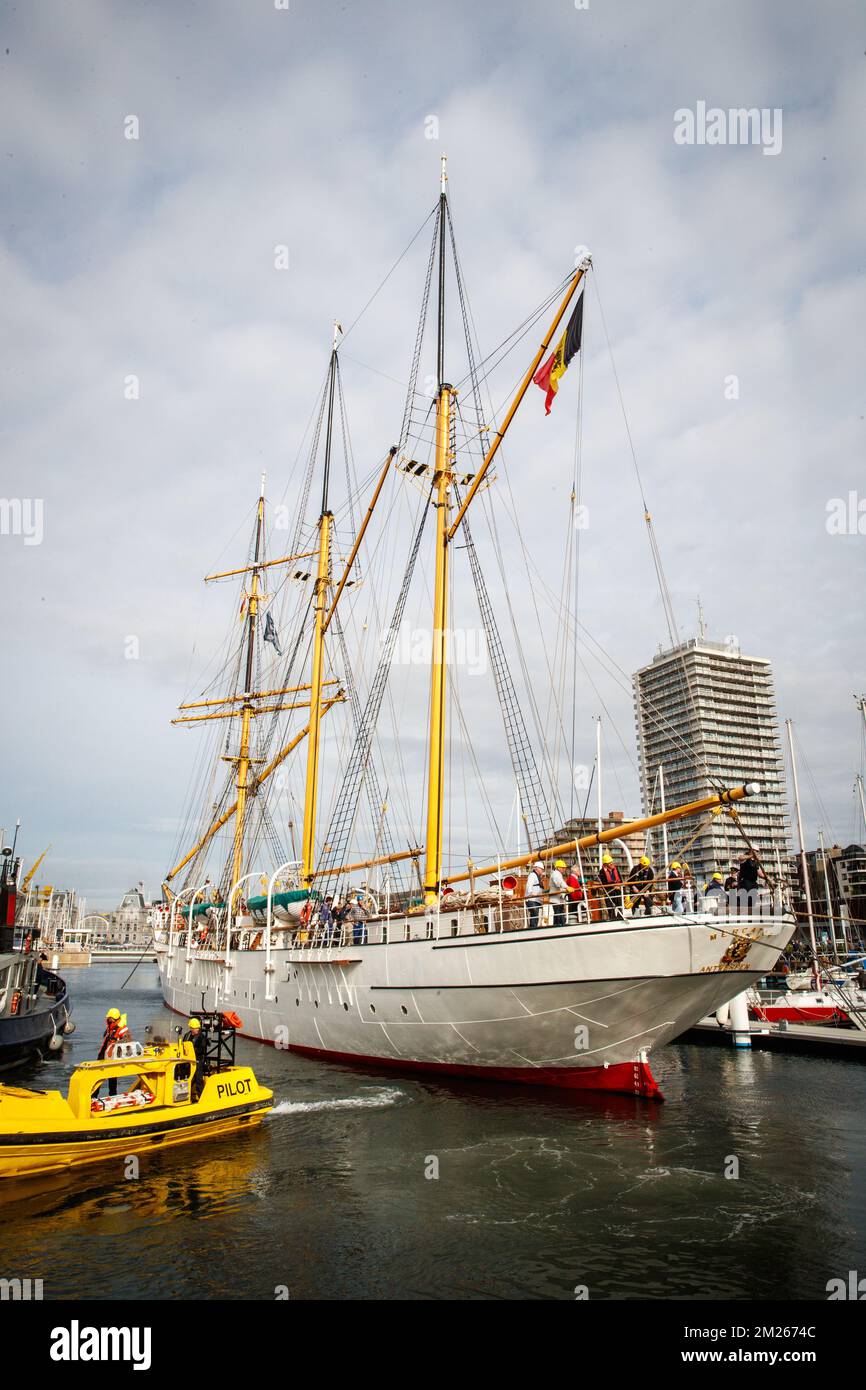 Illustration picture shows the return of the Mercator ship after a ...