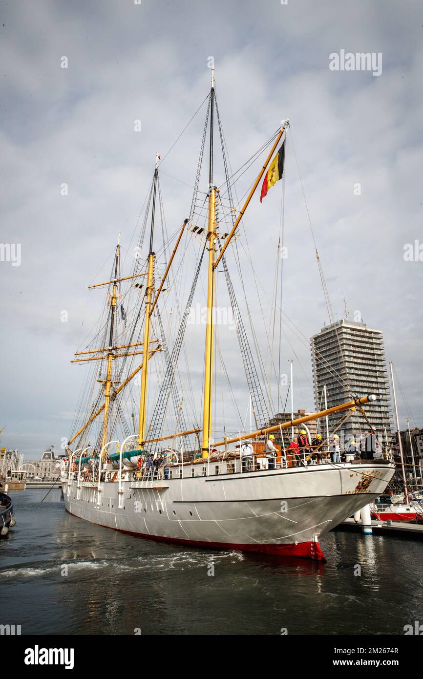 Illustration picture shows the return of the Mercator ship after a ...