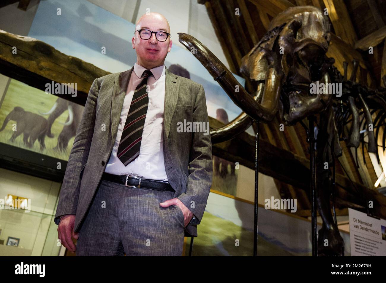 Dendermonde mayor Piet Buyse pictured during the inauguration of the ...