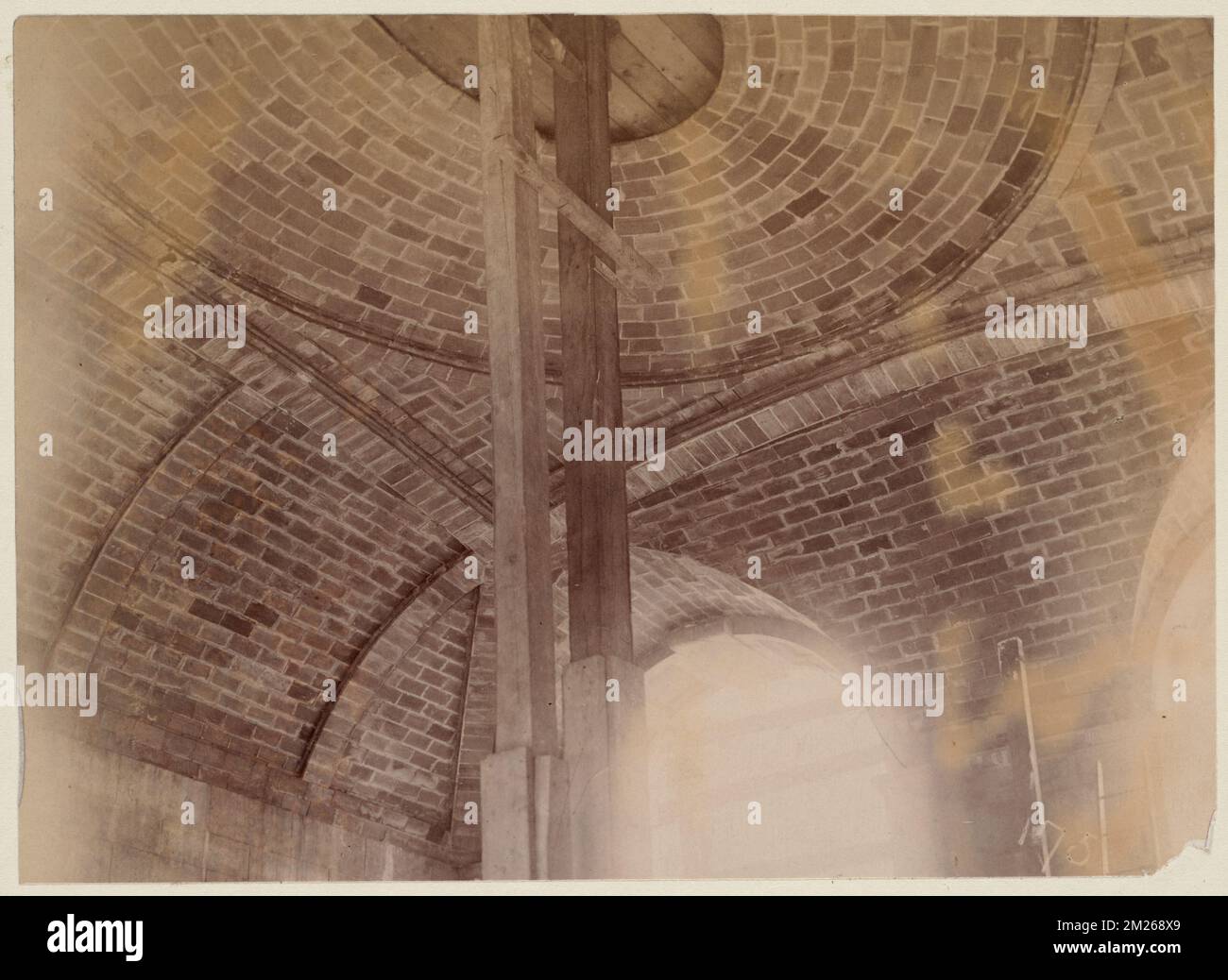 Ceiling of the Boylston Street entrance, construction of the McKim ...