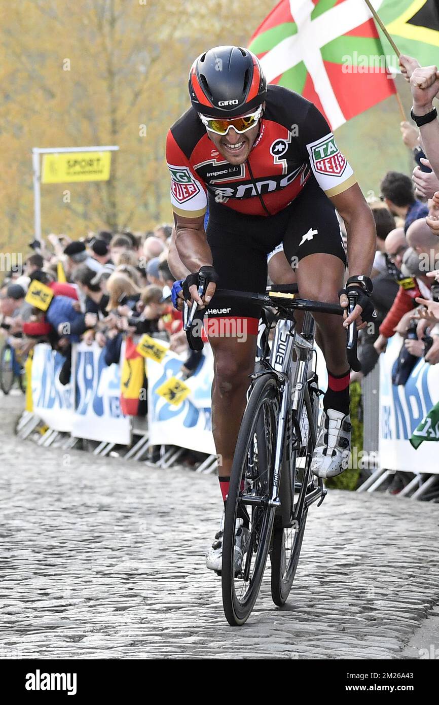 Belgian Greg Van Avermaet of BMC Racing Team rides the 101st edition of ...