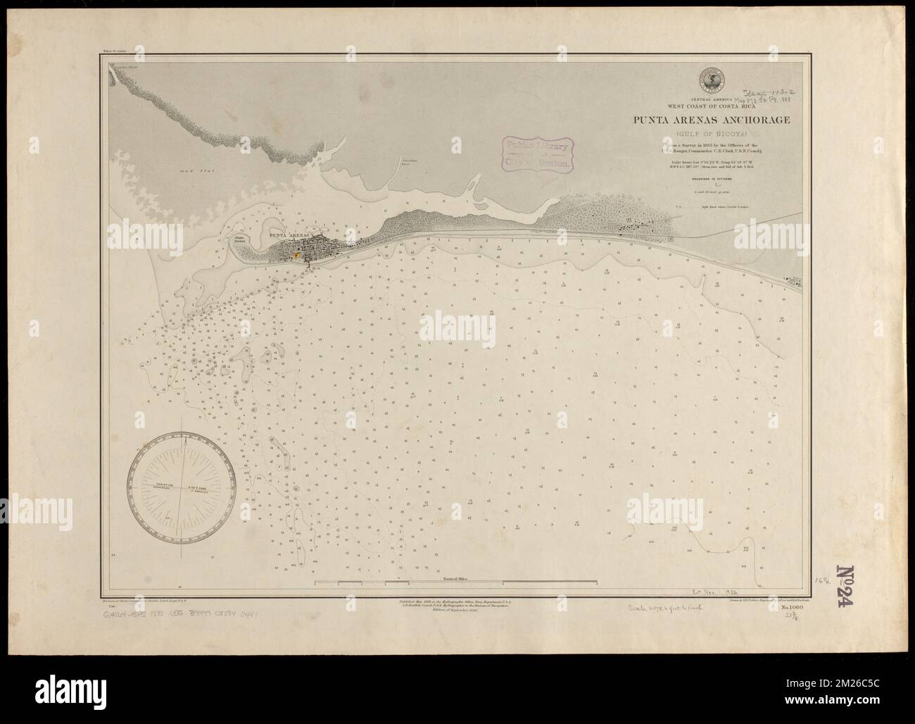 Central America, west coast of Costa Rica, Punta Arenas anchorage (Gulf ...