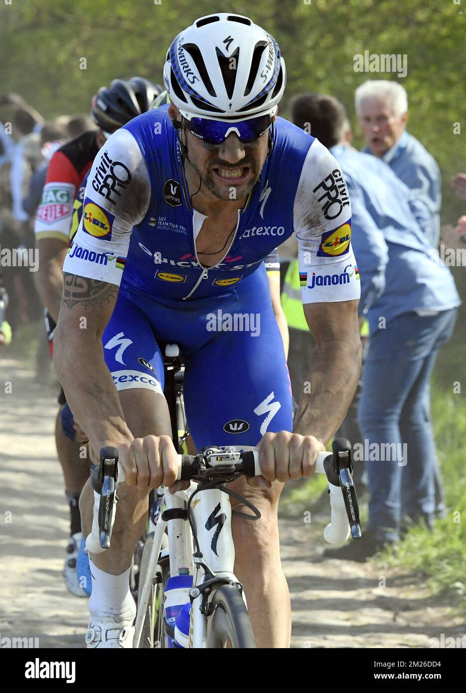 Belgian Tom Boonen of Quick-Step Floors pictured in action during the ...