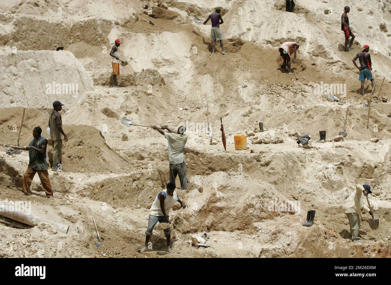 Illustration picture of the opened sky artisanal mine of Ruashi, near ...