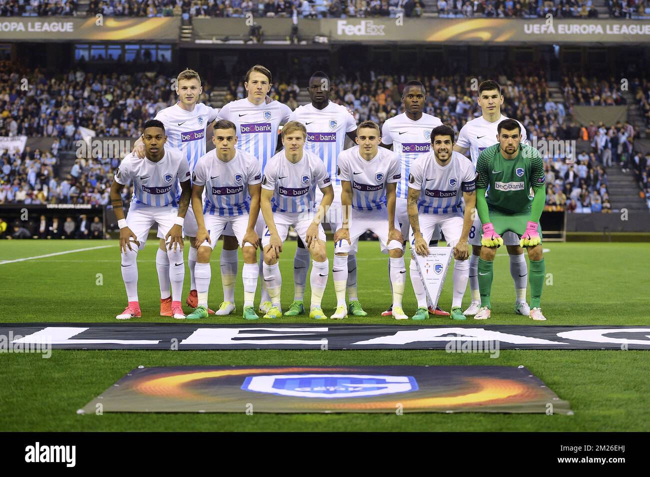 (top L-R) 02 Genk's Jakub Brabec, Genk's Sander Berge, Genk's Omar ...