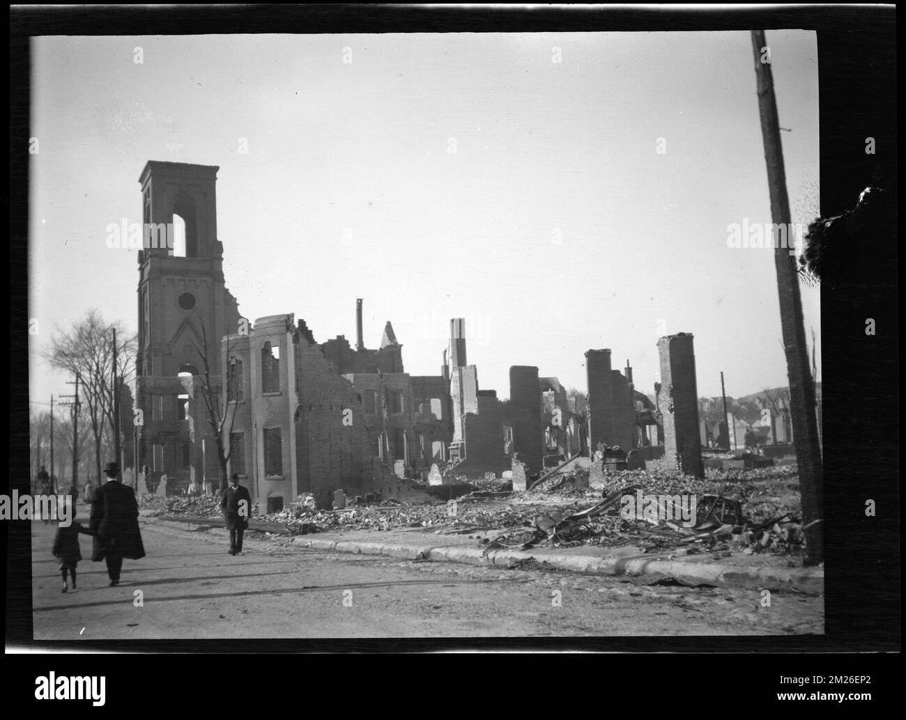 Central Congregational Church after the Great Chelsea Fire , Fires ...