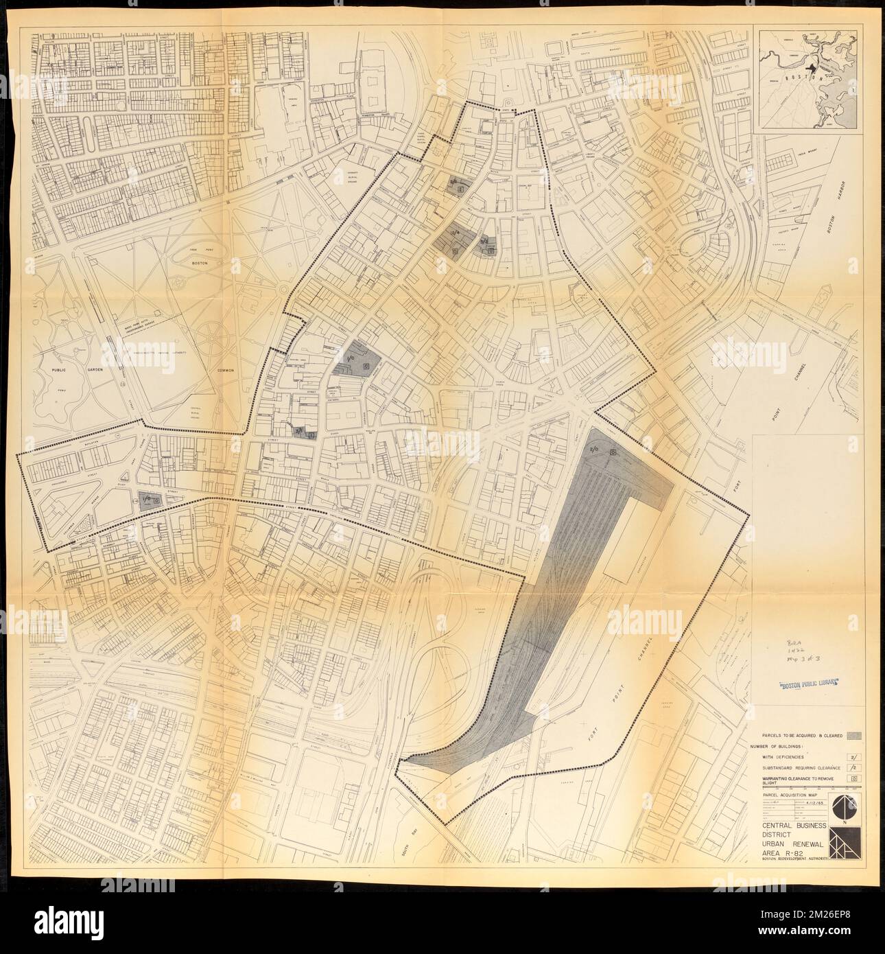 Central business district urban renewal area r-82 : parcel acquisition ...