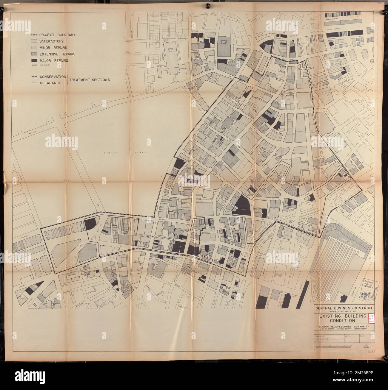 Central business district project no Mass r- : existing building ...