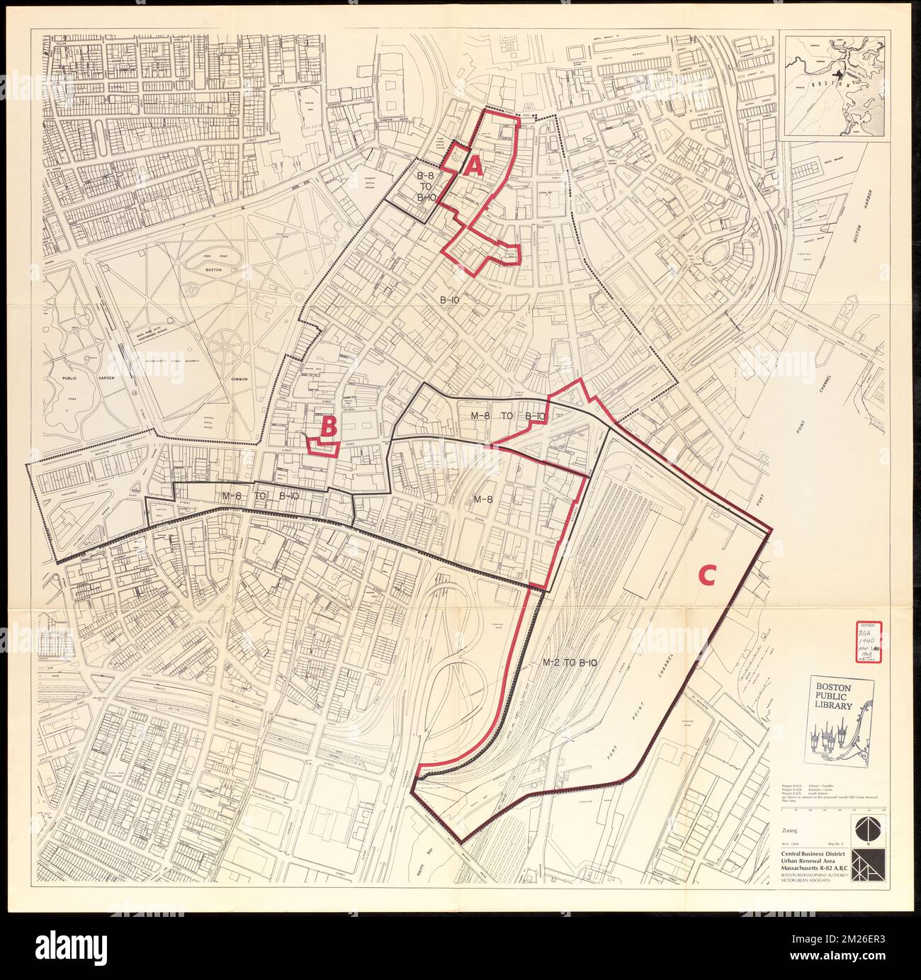 Central business district urban renewal area Massachusetts r-82 A,B,C ...