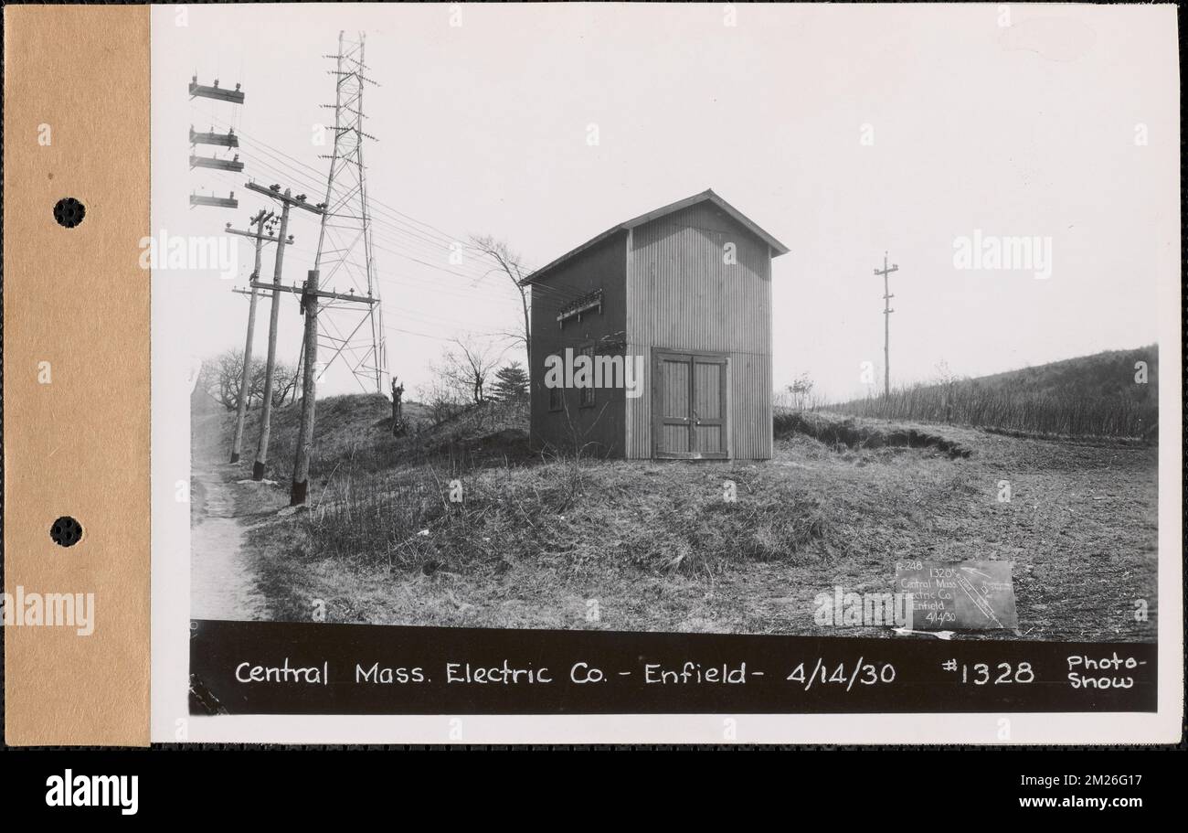 Central Massachusetts Electric Company, transformer station, Enfield ...