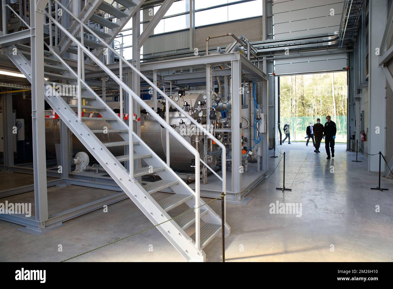 Illustration picture shows the inauguration of a static detonation ...