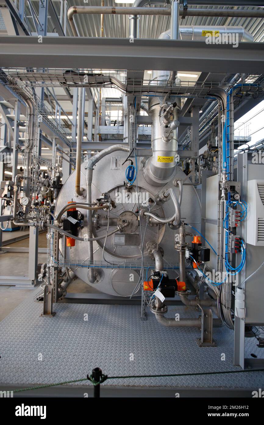 Illustration picture shows the inauguration of a static detonation ...