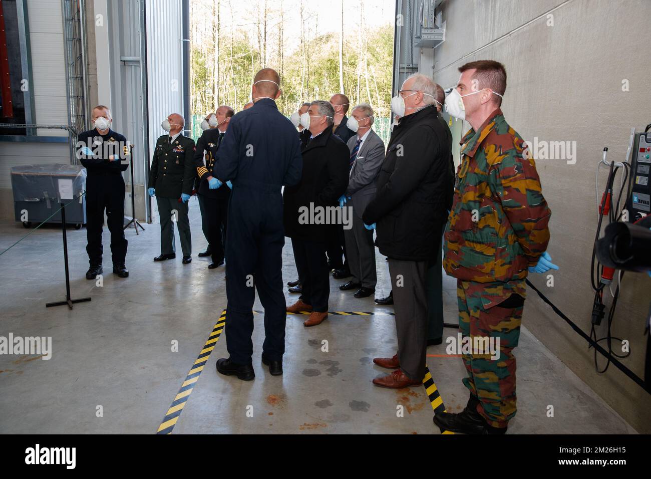Illustration picture shows the inauguration of a static detonation ...