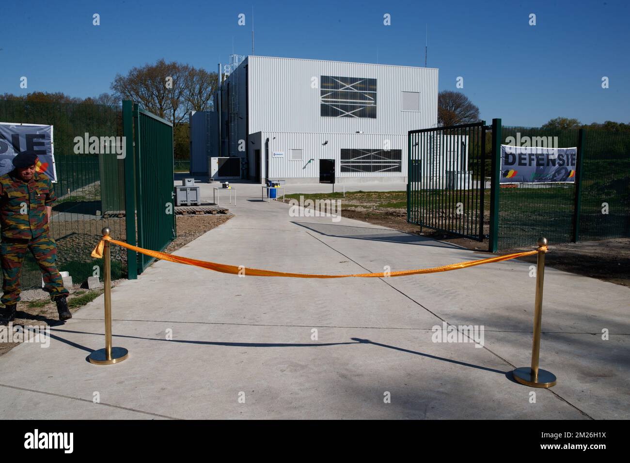 Illustration picture shows the inauguration of a static detonation ...