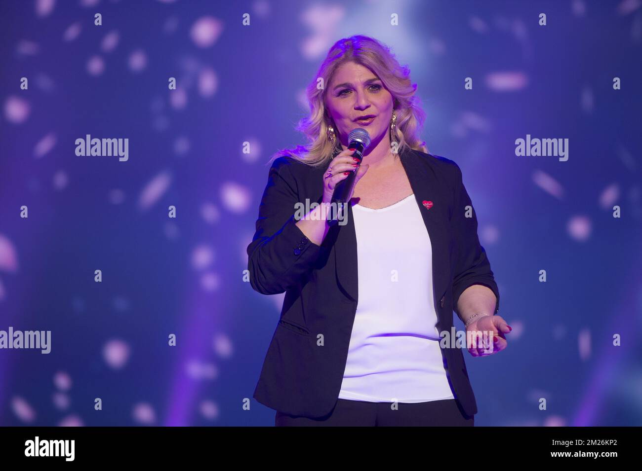 singer Sandra Kim pictured at the closing ceremony of the 29th edition ...