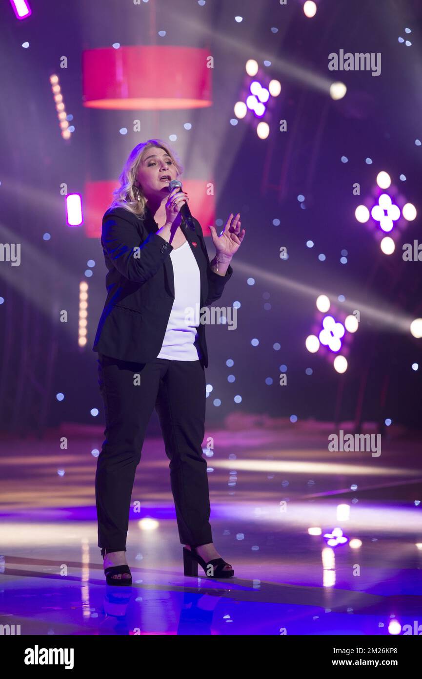 singer Sandra Kim pictured at the closing ceremony of the 29th edition ...